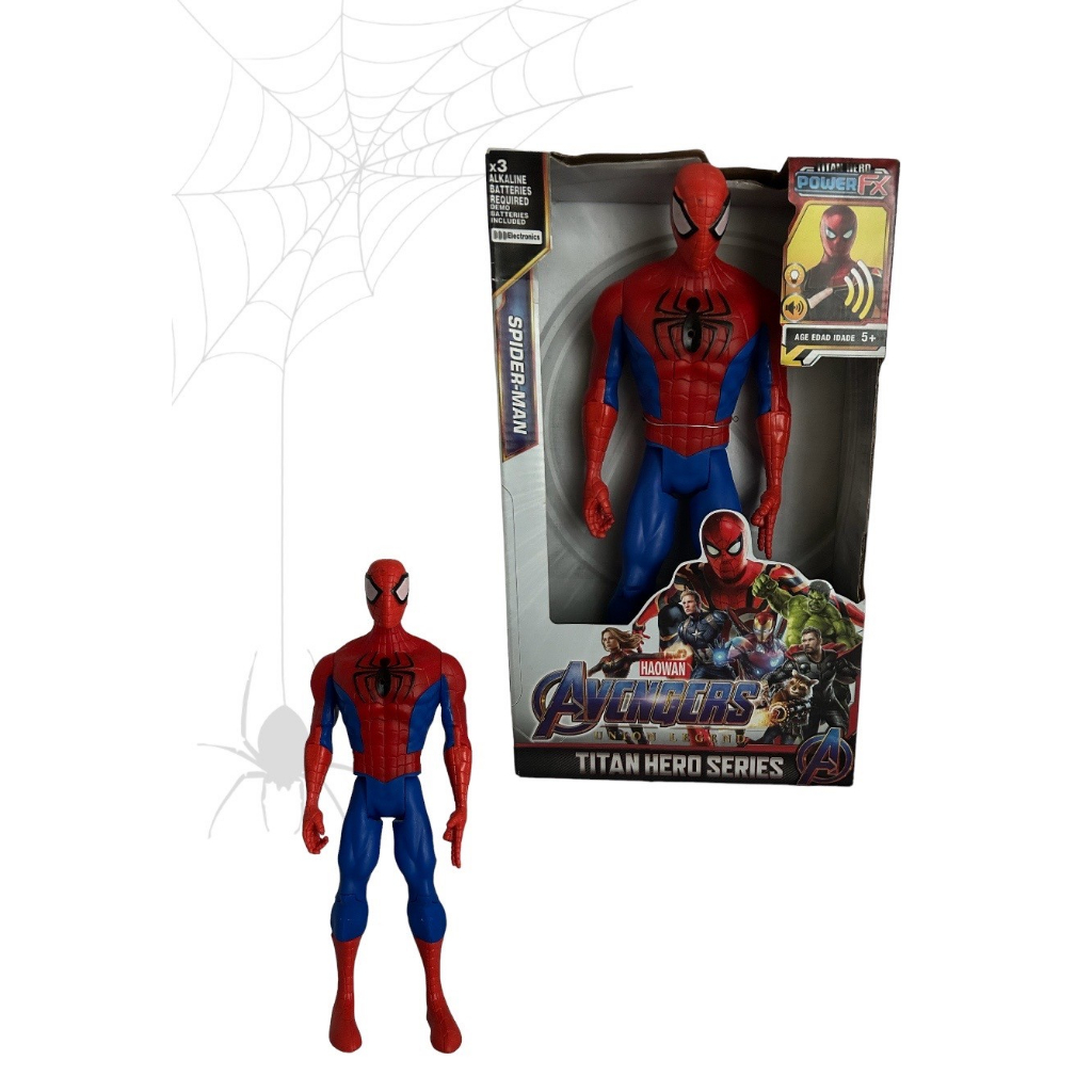 Boneco Homem Aranha Articulado 30Cm Luz E Som Led Coleção Spider Man ...