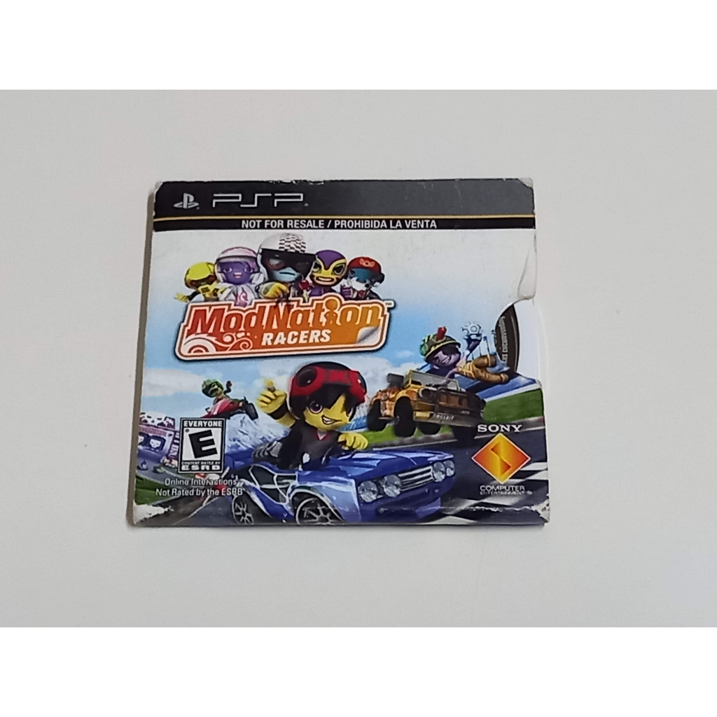 Modnation Racers com mini caixa - Edição Not for Resale para PSP ...