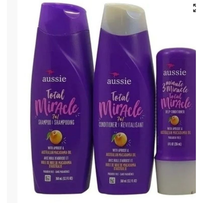 Shampoo Aussie 7in1 Total Miracle 336ml1 - Condicionador Aussie 7in1 ...