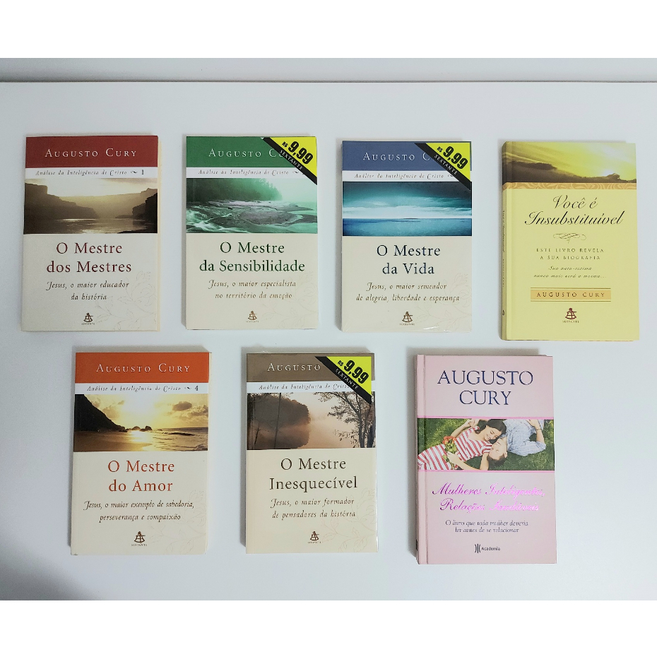 Conjunto Coleção 07 Livros Augusto Cury O Mestre Inesquecível O