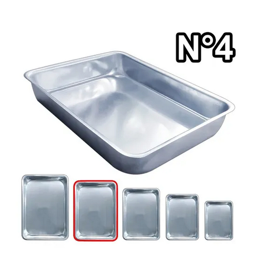 Forma De Bolo Retangular Extra Grande e Alta N 4 - ***Forma Gigante ...