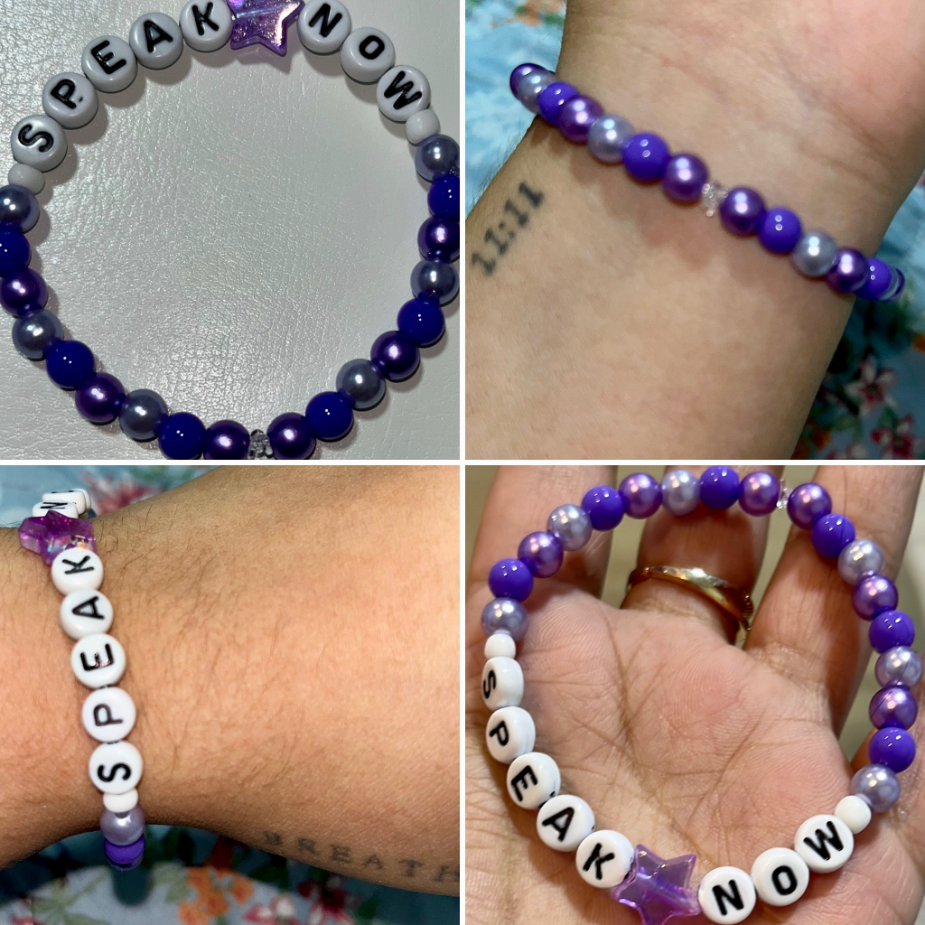 Pulseira "Speak Now" Taylor Swift | Shopee Brasil