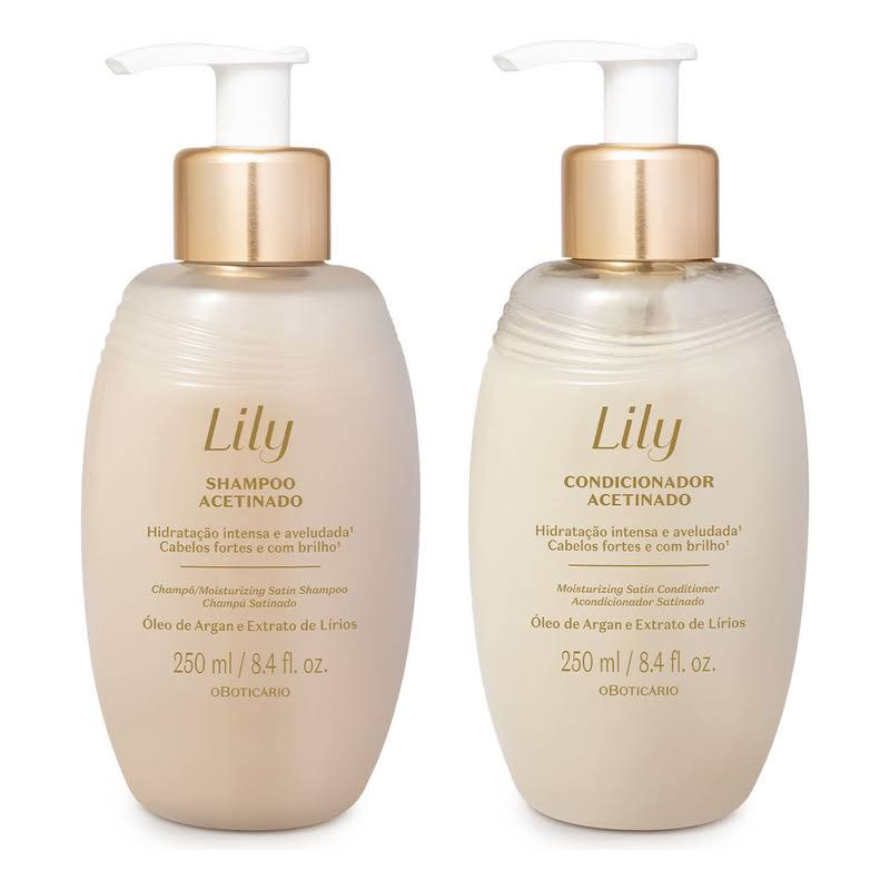Shampoo ou Condicionador Acetinado Lily 250ml | Shopee Brasil