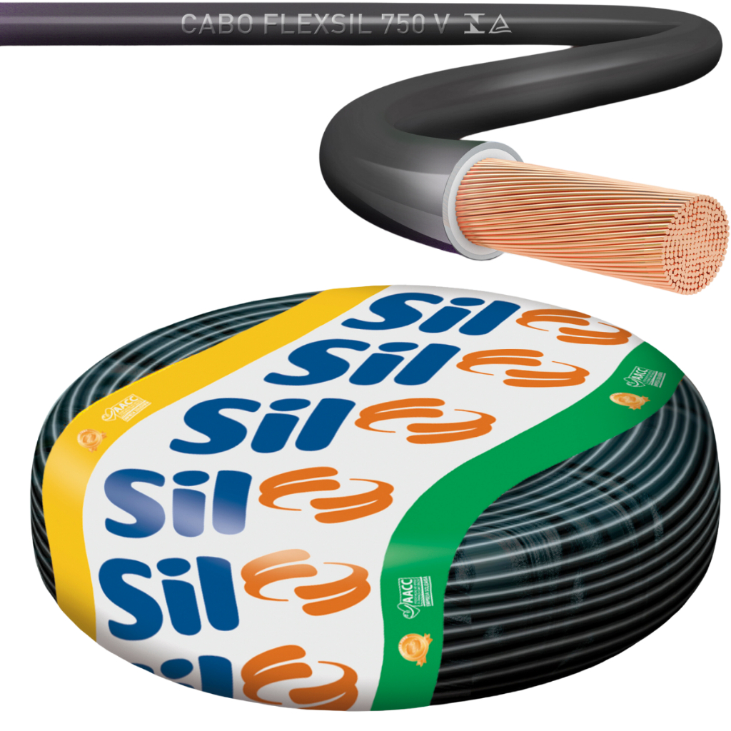 FIO CABO FLEXIVEL SIL 10mm ORIGINAL COBRE 100% | Shopee Brasil