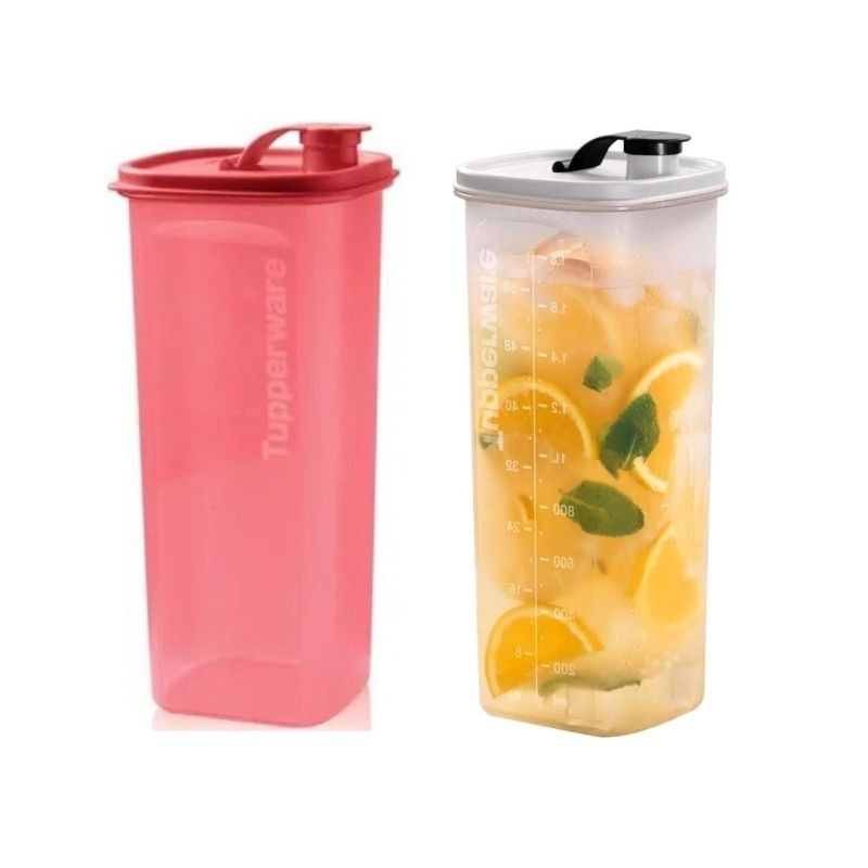 Tupper Garrafa/Jarra Guarda Suco Slim 2L Tupperware | Shopee Brasil