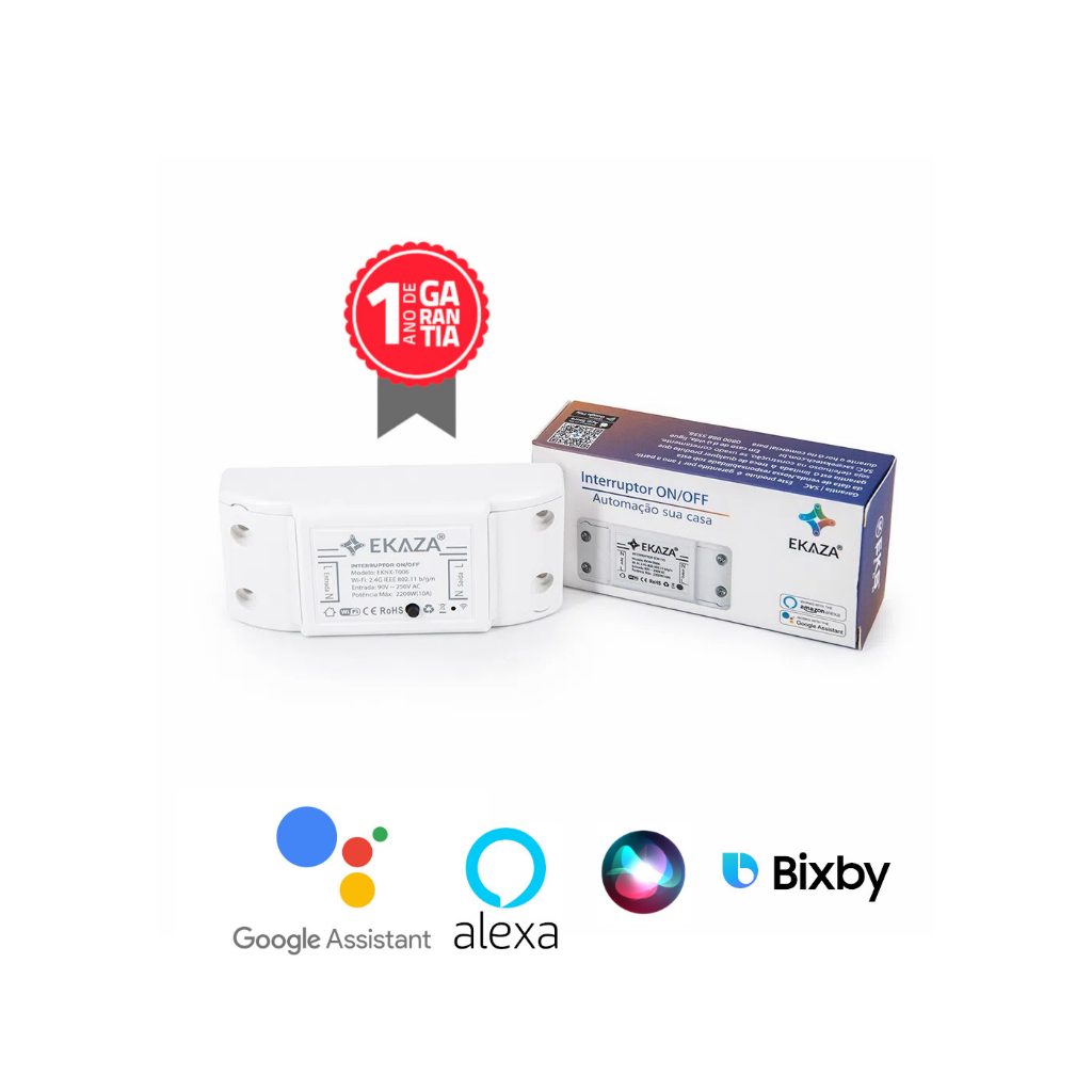 Modulo Inteligente Tomada Interruptor Wifi Ekaza Inteligente Acionador ...