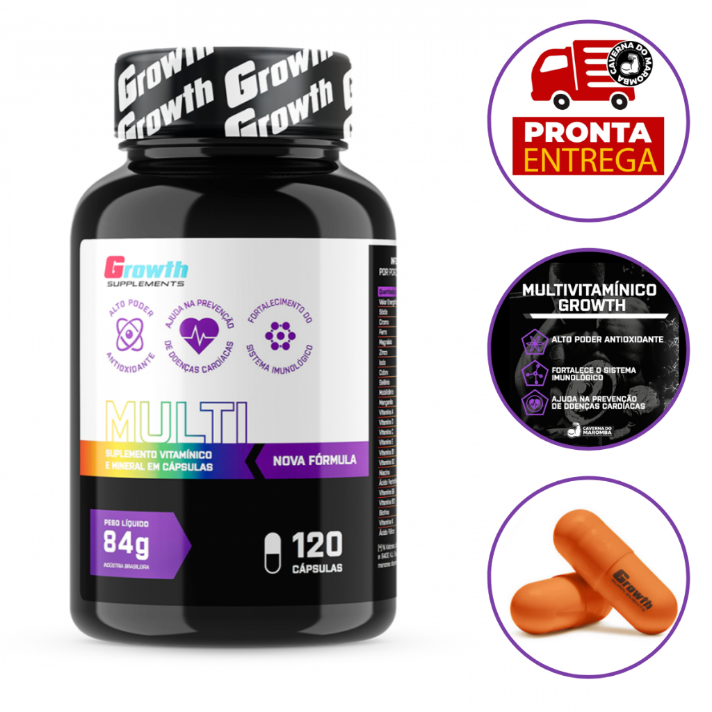 Multivitamínico 700mg Completo 120 Cápsulas Nova Fórmula Original ...
