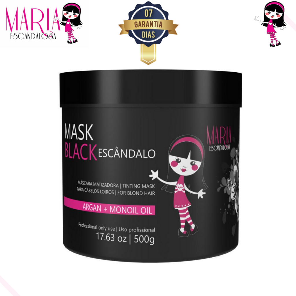 Maria Escandalosa Mask Black Matizador 500g Loja OFICIAL | Shopee Brasil