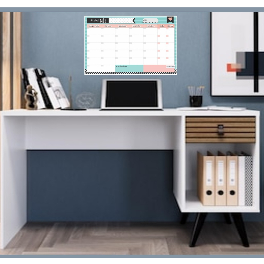 Lousa Quadro De Aviso Planejamento Semanal 40x30 cm em PVC pronto para ...
