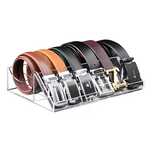 Porta Cintos Com 4 Compartimentos Em Acrílico | Shopee Brasil