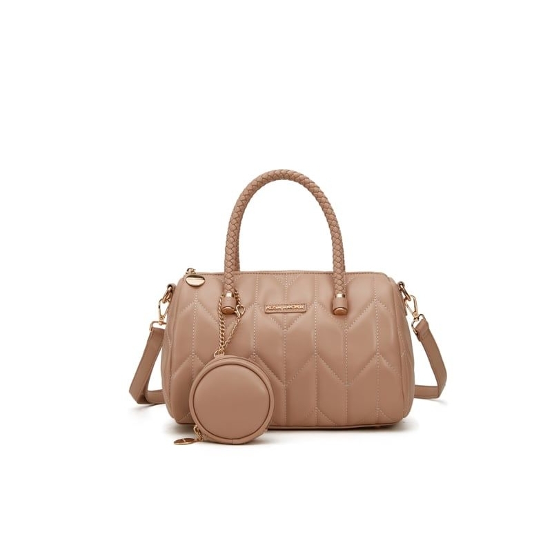 Bolsa Feminina Rosa Amora Baú 100% PU | Shopee Brasil