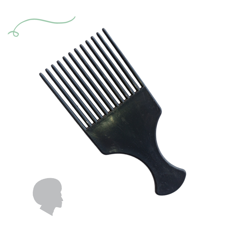 Pente Garfo Feminino Masculino Kit 6 unidades Black Power Para Cabelo ...