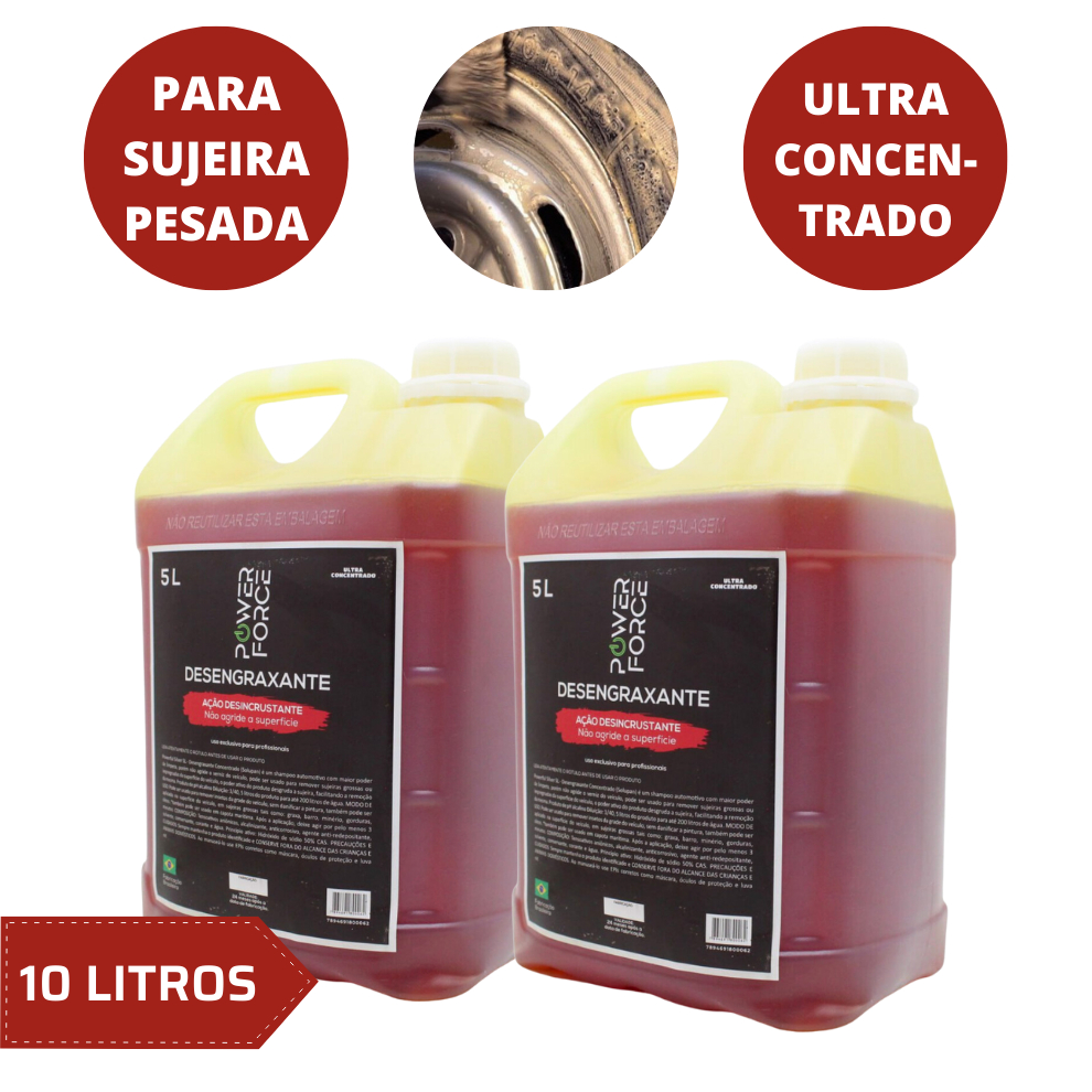 Kit 2 Shampo Desengraxante Solupan Concentrado Powerforce 5 Litros Atacado Limpeza Automotiva ...