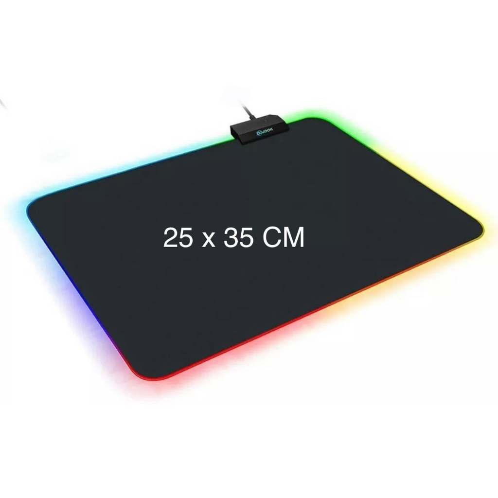 Mouse Pad Gamer Com Led RGB Iluminado Grande Speed 7 Cores Impermeável ...