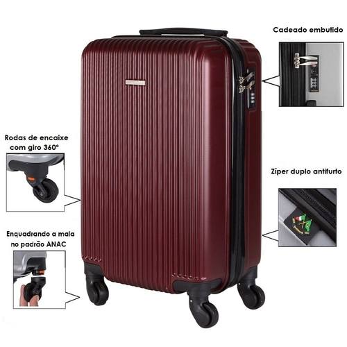 Mala Média Padrão Anac Para Viagem 23kgs Style | Shopee Brasil