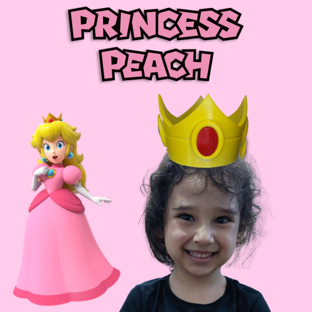 Tiara Coroa Princesa Peach | Shopee Brasil