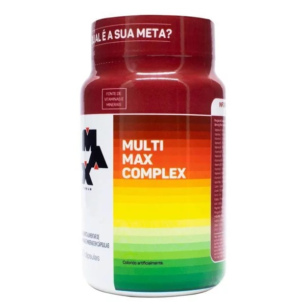 Multi Max Complex 90 Capsulas Multivitamínico - Fonte de Vitaminas e ...