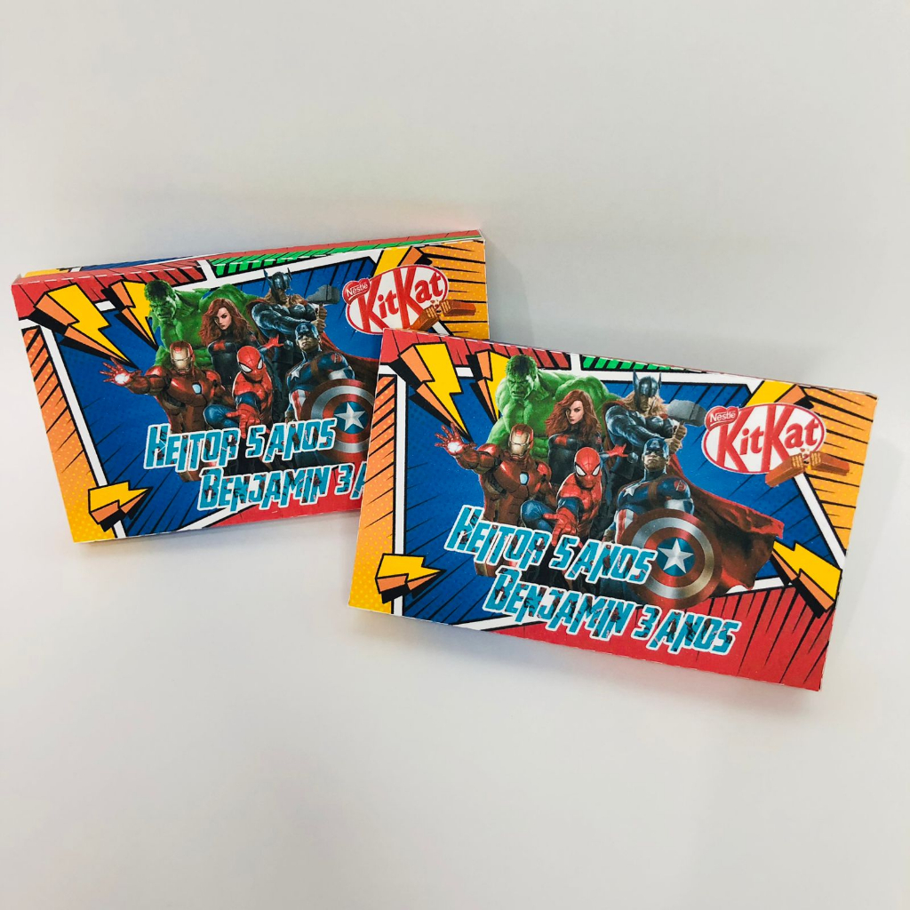 Caixas para Kit Kat personalizada (Qualquer Tema) | Shopee Brasil