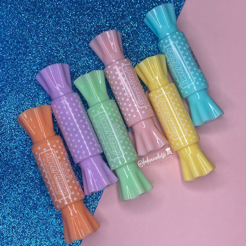 Mini Marca Texto Bala Candy Colors 6 unidades Envio Rápido | Shopee Brasil