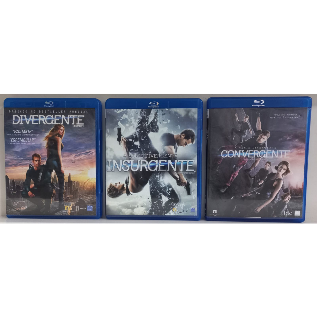Blu-ray Trilogia Divergente / Insurgente / Convergente (Filme Original ...