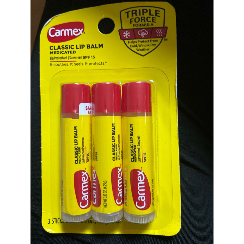3 TUBES CARMEX lip Balm carmex | Shopee Brasil