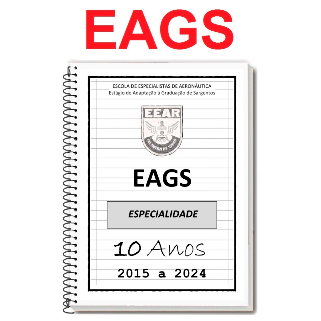 EAGS (EEAR) 2024/2025 - Apostila de Provas + Gabarito | Shopee Brasil