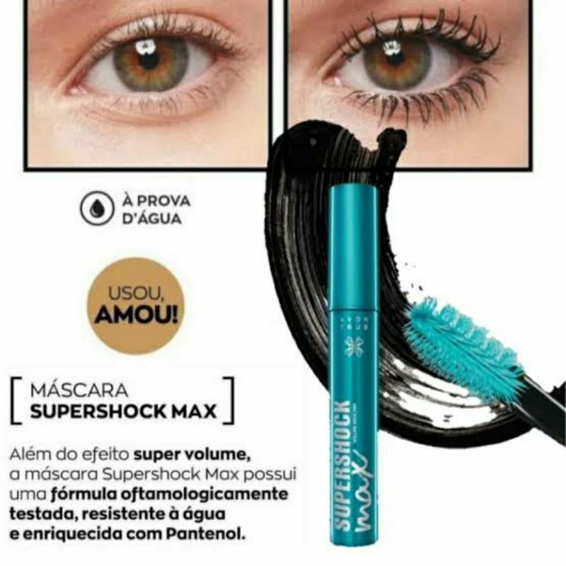 Avon Máscara para Cílios Supershock Volume Max Preto - 10ml | Shopee Brasil