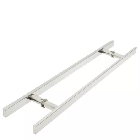Puxador Porta Pivotante 80 Cm Barra Chata Para Porta De Madeira ou ...