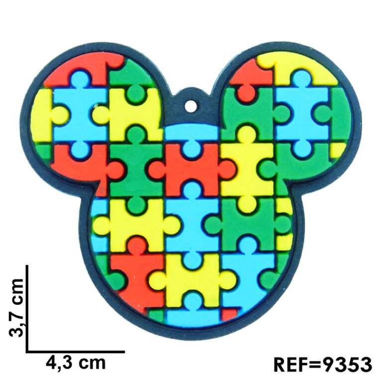 Kit 25 Aplique Pingente Quebra Cabeça Mickey Autismo Autista | Shopee ...