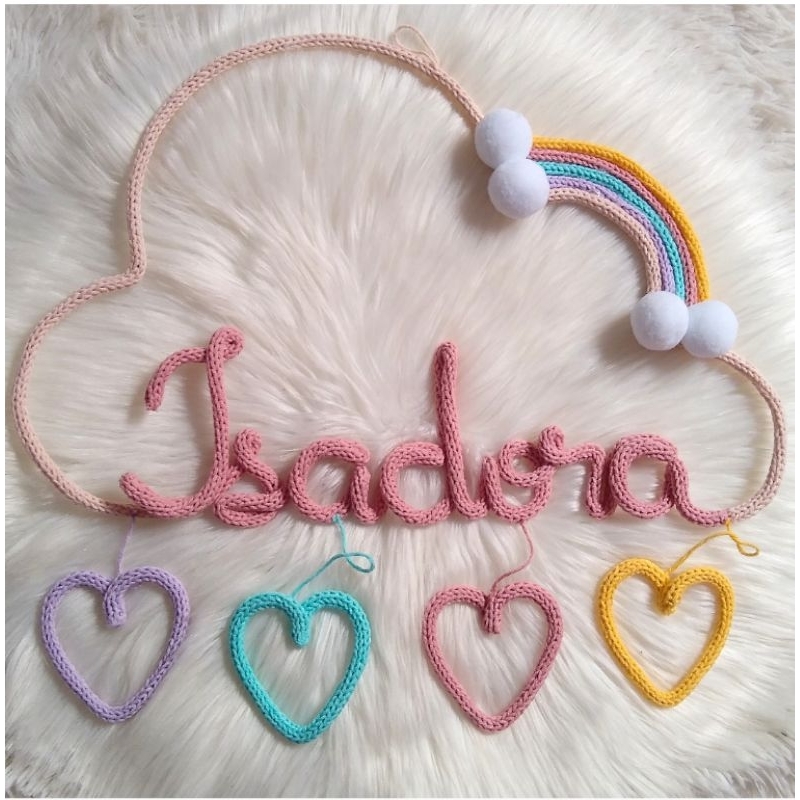 nome em tricotin, nomes decorados e personalizados, porta maternidade ...