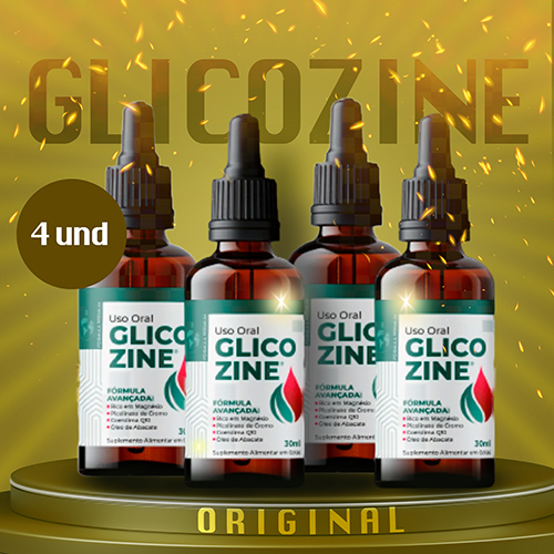 Glicozine Kit 4 Frascos em gotas 30ml Cuide da sua glicose | Shopee Brasil