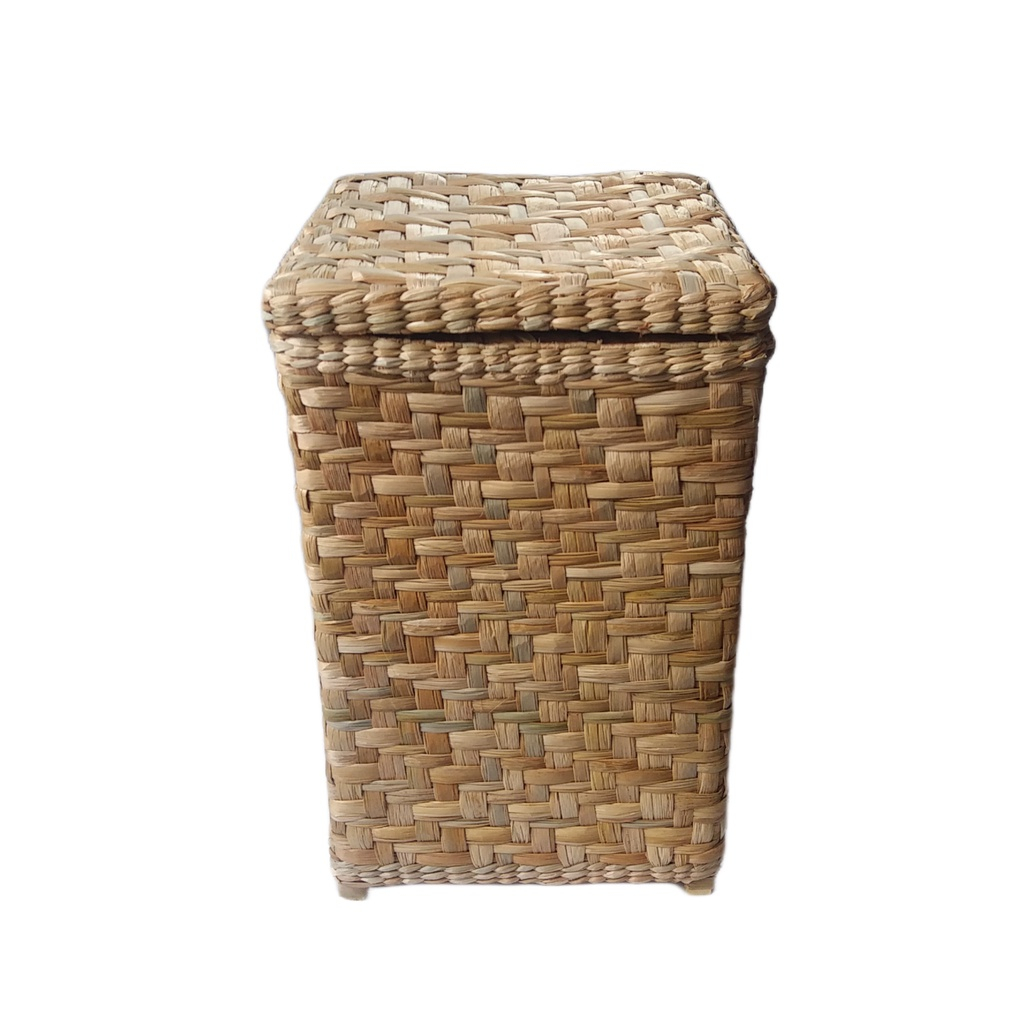 Cesto Para Roupas Palha Taboa Natural 40x30x50 | Shopee Brasil