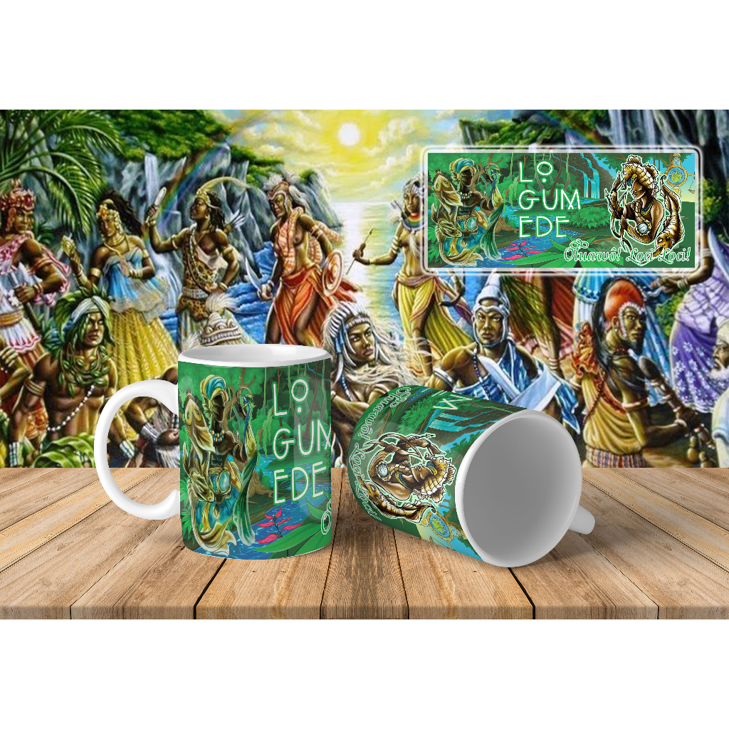 Caneca Orixá Logun Ede Umbanda/Candomblé Presente | Shopee Brasil