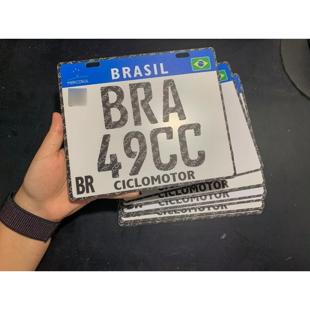 Placa 49cc Ciclo Motor Decorativa | Shopee Brasil