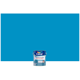 Tinta de Parede Azul Oceano Látex/Acrílica Fosco Rende Muito 3,6L | 16 ...