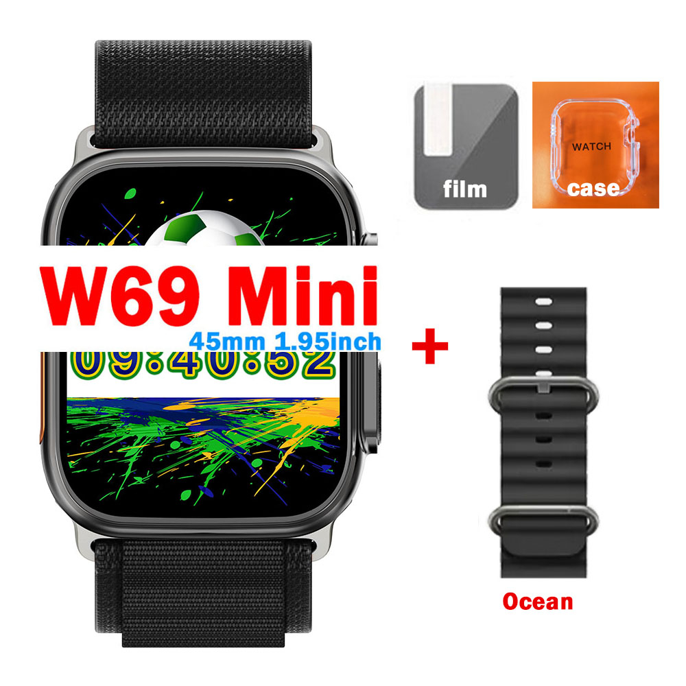 Relógio Inteligente Smartwatch W69 Mini Original Microwear 45mm Ultra 9 Mini Bussola | Shopee Brasil