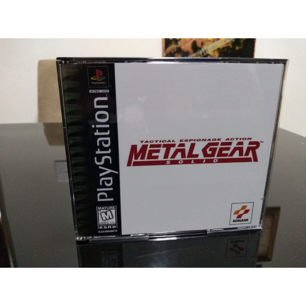Metal gear solid - PS1 midia preta | Shopee Brasil