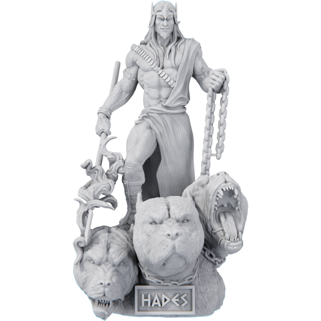 Estátua Hades - Deus dos Mortos - Estatueta Imagem Plutão - Resina ...