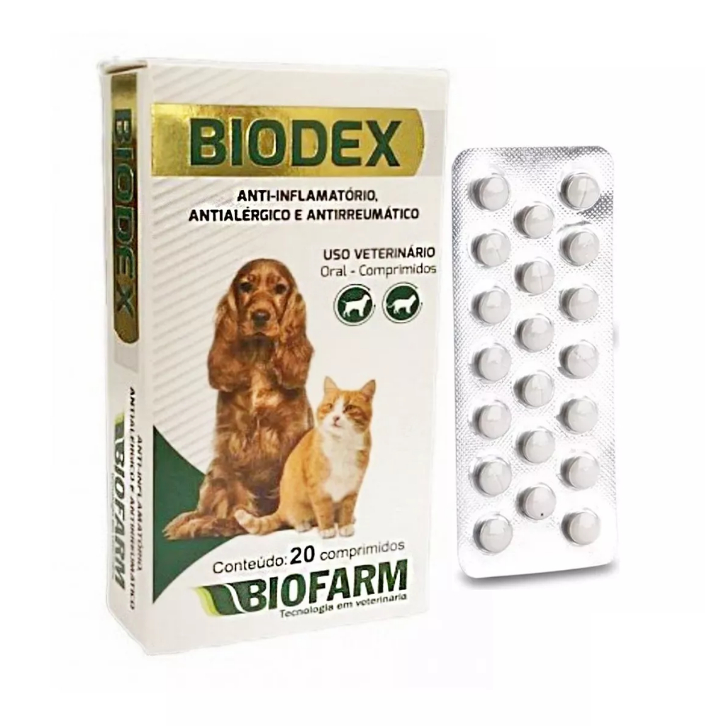 Biodex 20 comprimidos Biofarm | Shopee Brasil