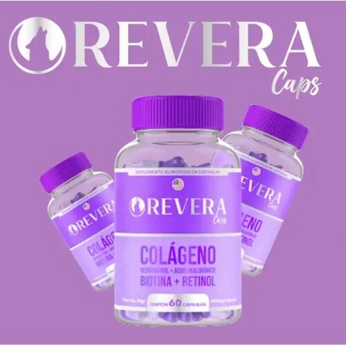 Revera Caps Original 60 Cápsulas - Fórmula 2x1: Colágeno + Vitamina C ...