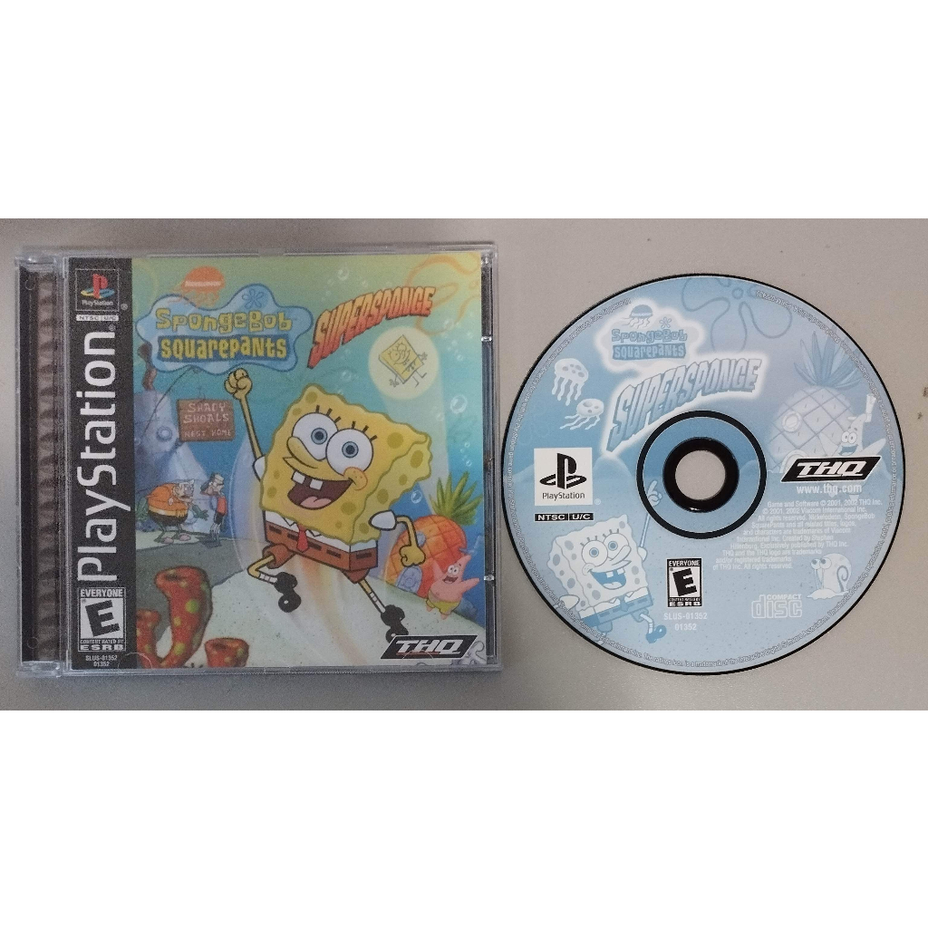 Ps1 - SpongeBob SuperSponge Bob Esponja - Mídia Preta | Shopee Brasil
