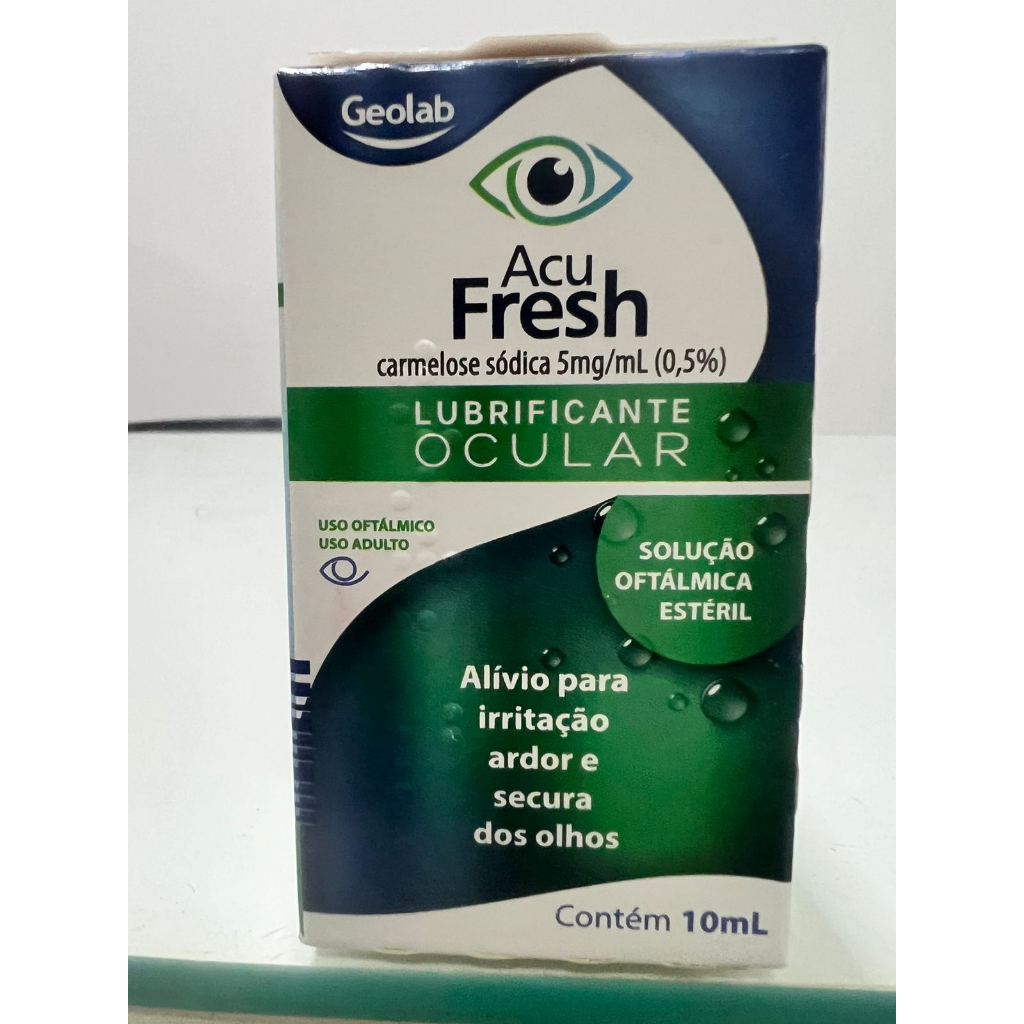Acu Fresh Lubrificante Ocular 10ml | Shopee Brasil