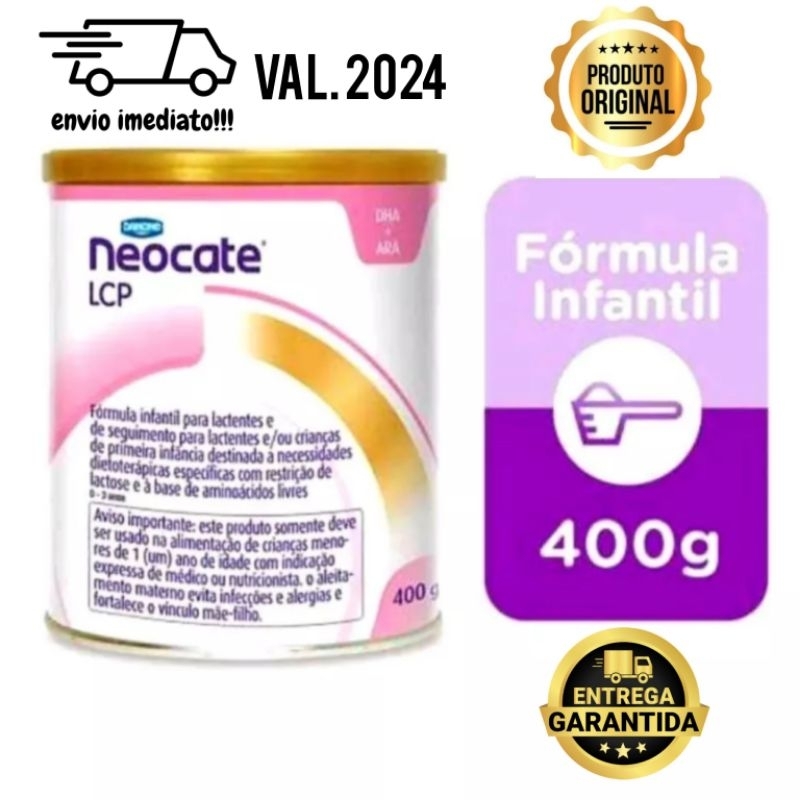 Neocate LCP - Fórmula Infantil - Lata 400g - Danone | Shopee Brasil