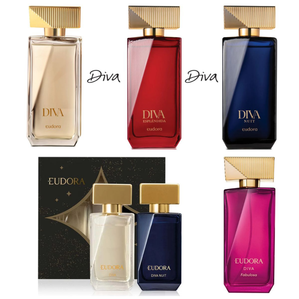 Perfume Feminino Diva Eudora TODOS OS MODELOS | Shopee Brasil