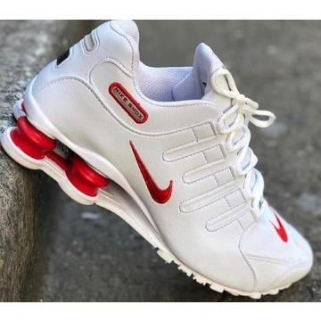 Tenis Nike Shox Nz 4 Molas Azul Marinho Masculino e Feminino Queima de ...