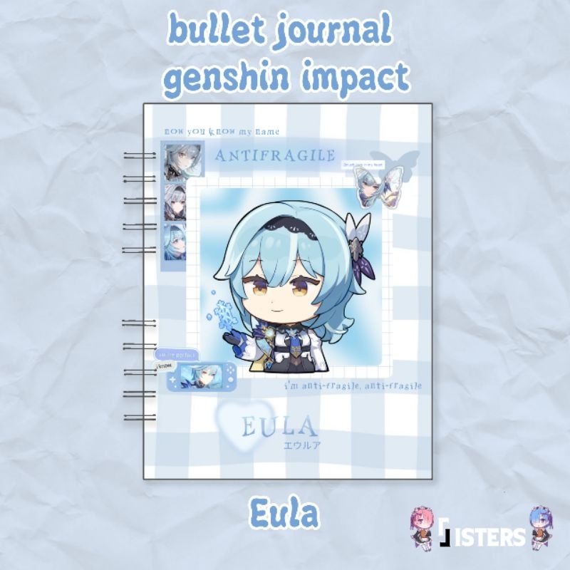 bullet journal genshin impact eula | Shopee Brasil