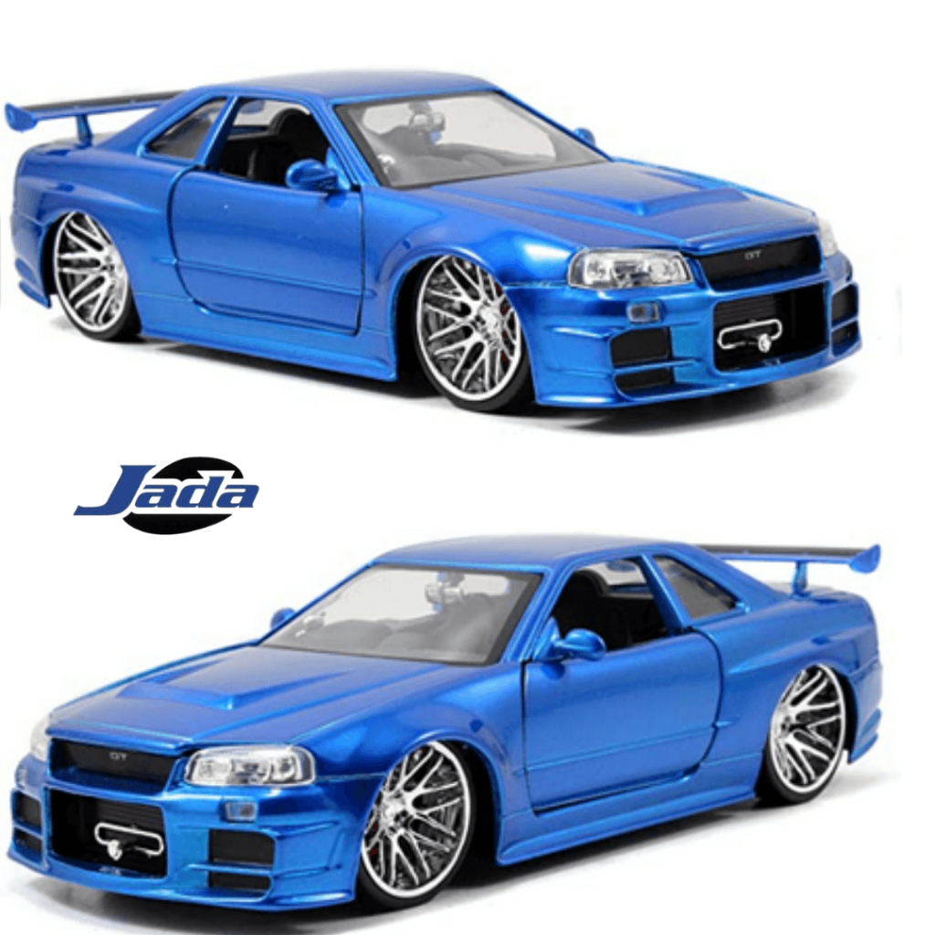 Brian'S Nissan GTR Skyline R34 Velozes e Furiosos Jada Toys 1:24 ...