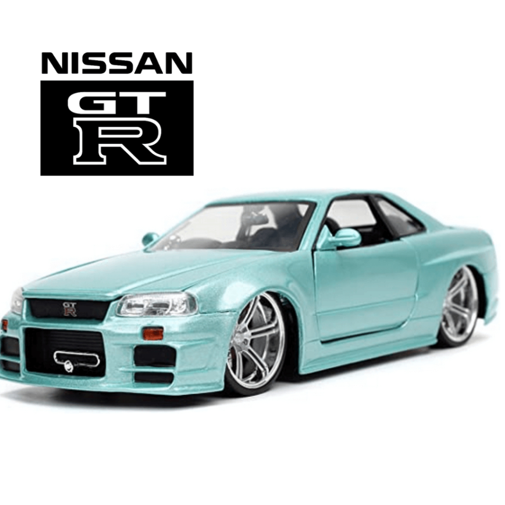 Brian'S Nissan Skyline GT-R BNR34 Velozes e Furiosos Jada Toys 1:24 ...