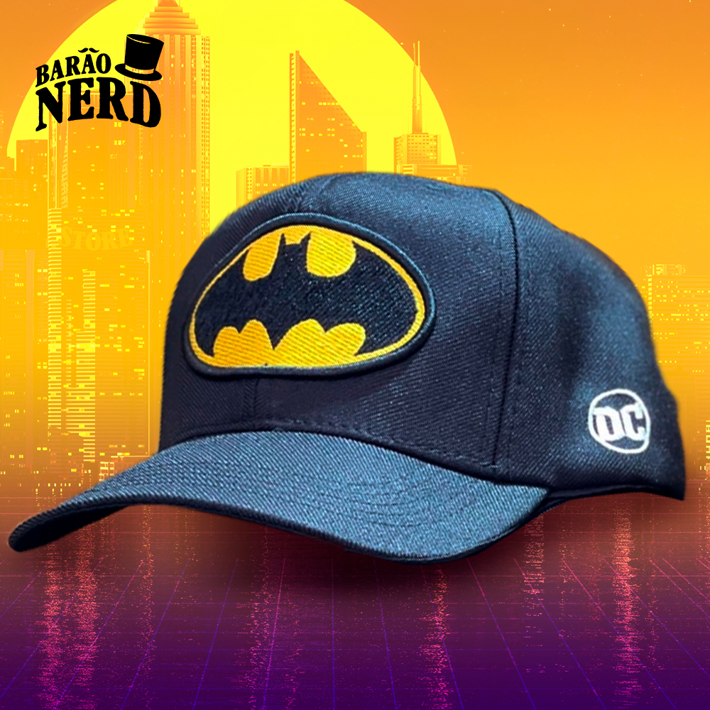 Boné Bordado Batman adulto aba curva - Faz a Boa!