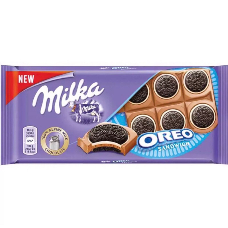 MILKA barra de chocolate oreo importado | Shopee Brasil